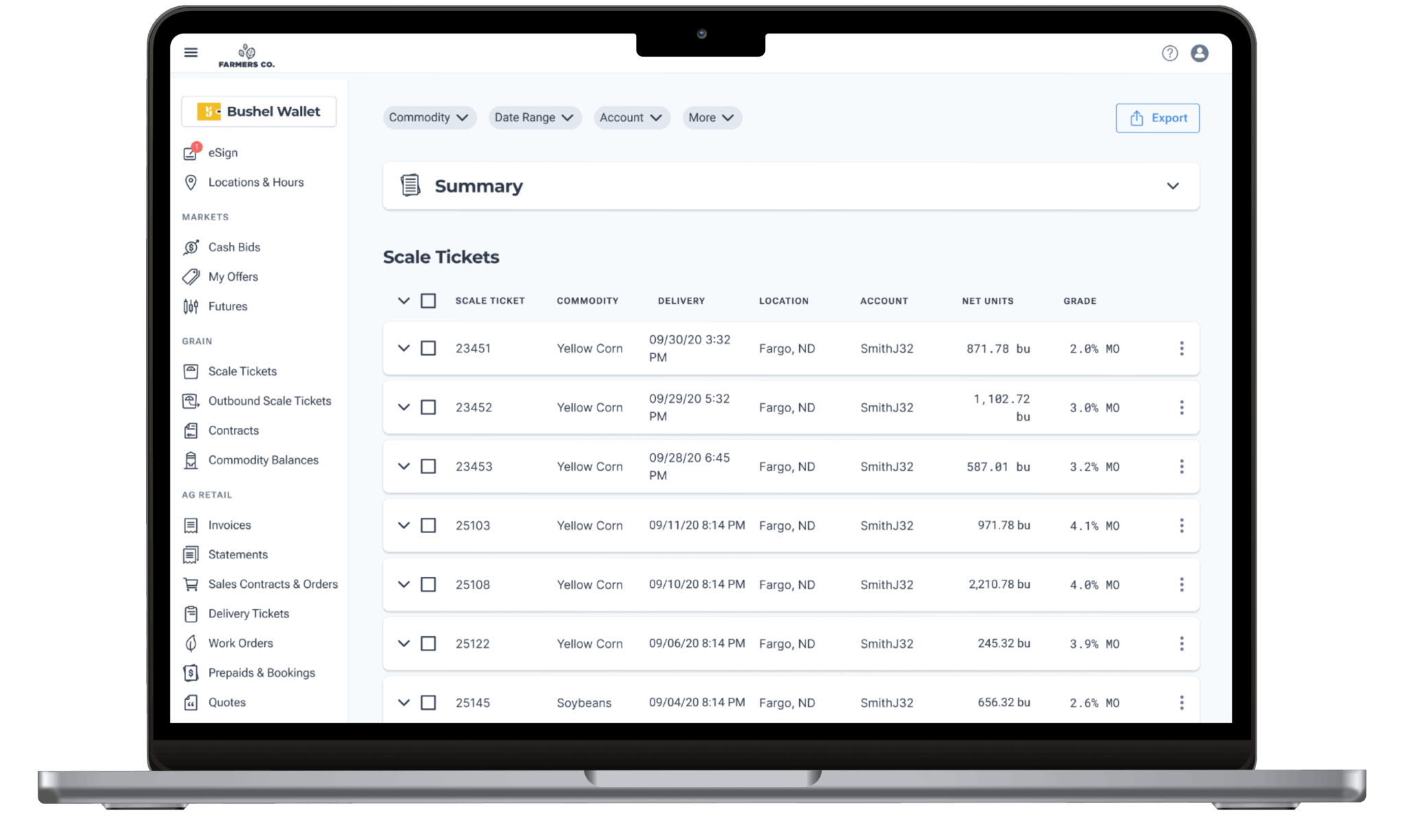 Software for Ag - Bushel